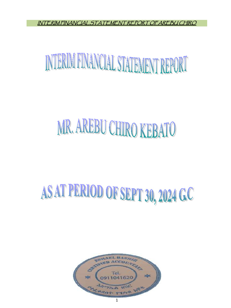 Interim Fs of Arabu As Sept 30, 2024 | PDF | Depreciation | Balance Sheet