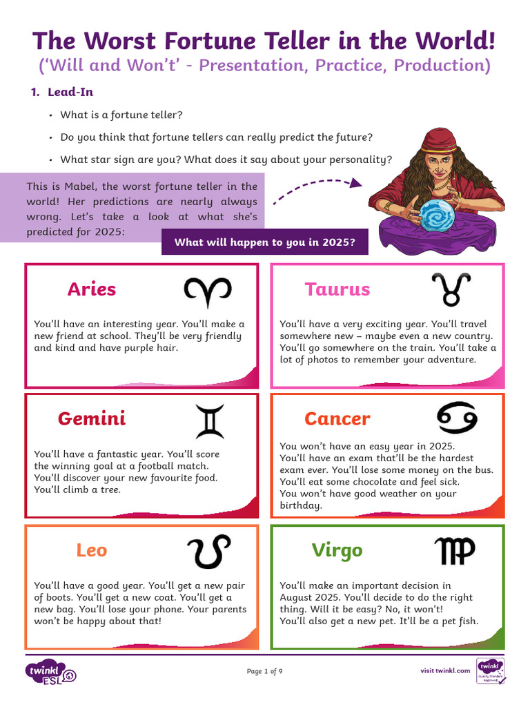T MFL 282 The Worst Fortune Teller in The World Will and Won T ...