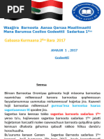 Gabaasa Kurmaana 2ffaa Bara 2017 M | PDF