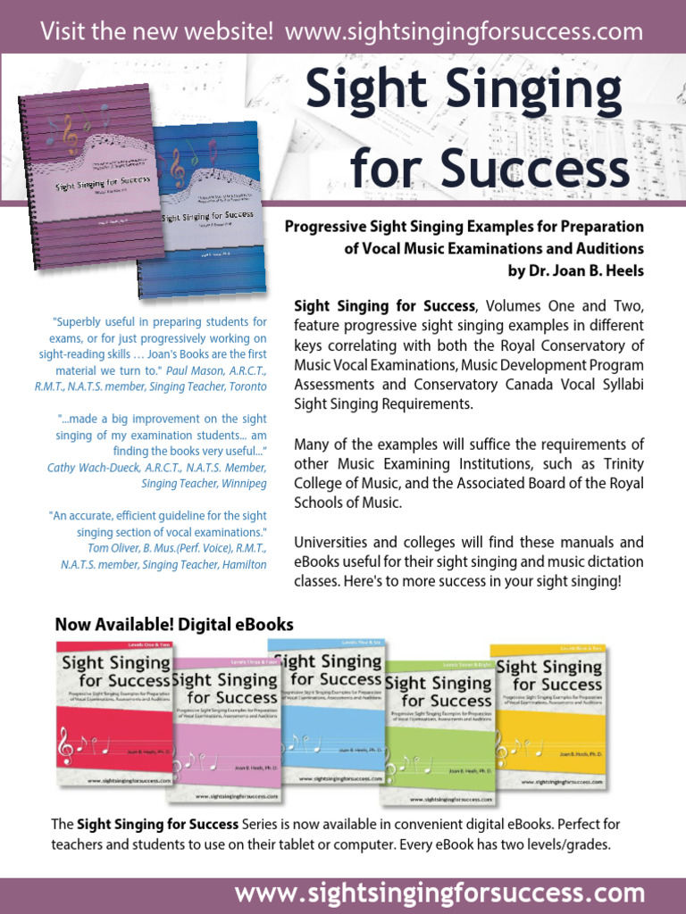 Sightsinging Exercises Handout | PDF | Singing | Reading (Process)