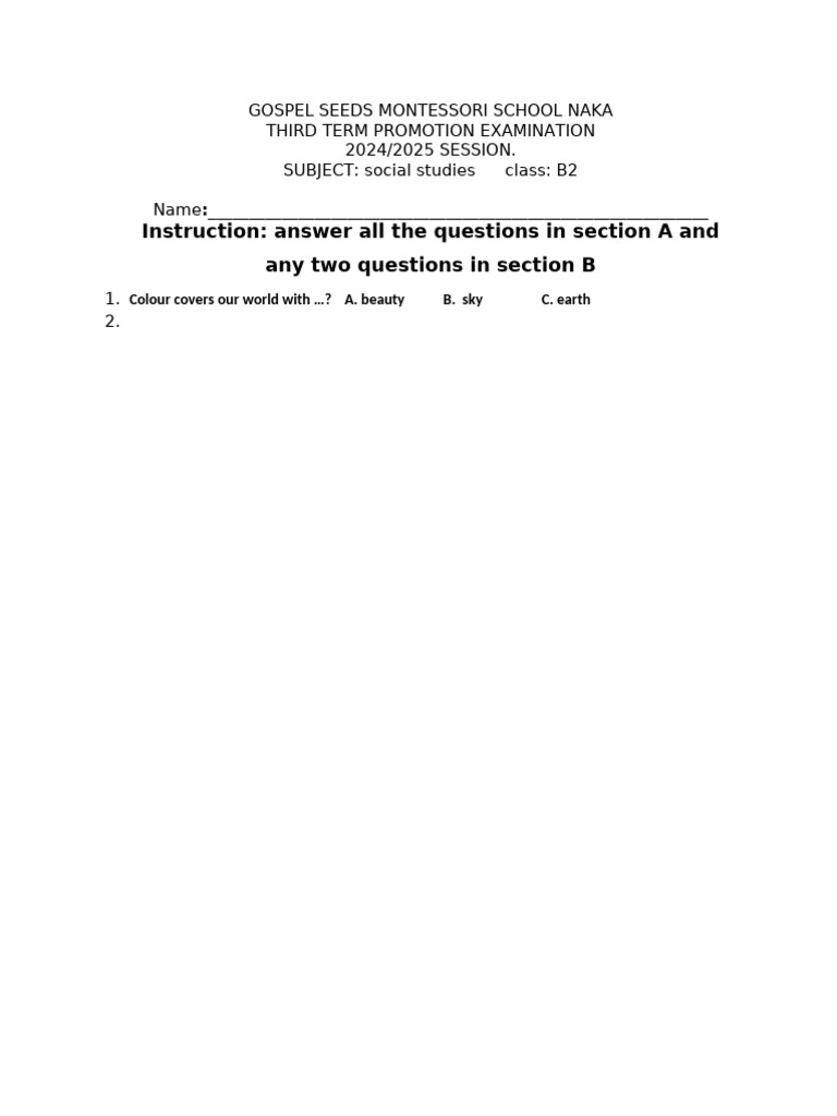 B2 BSC | PDF
