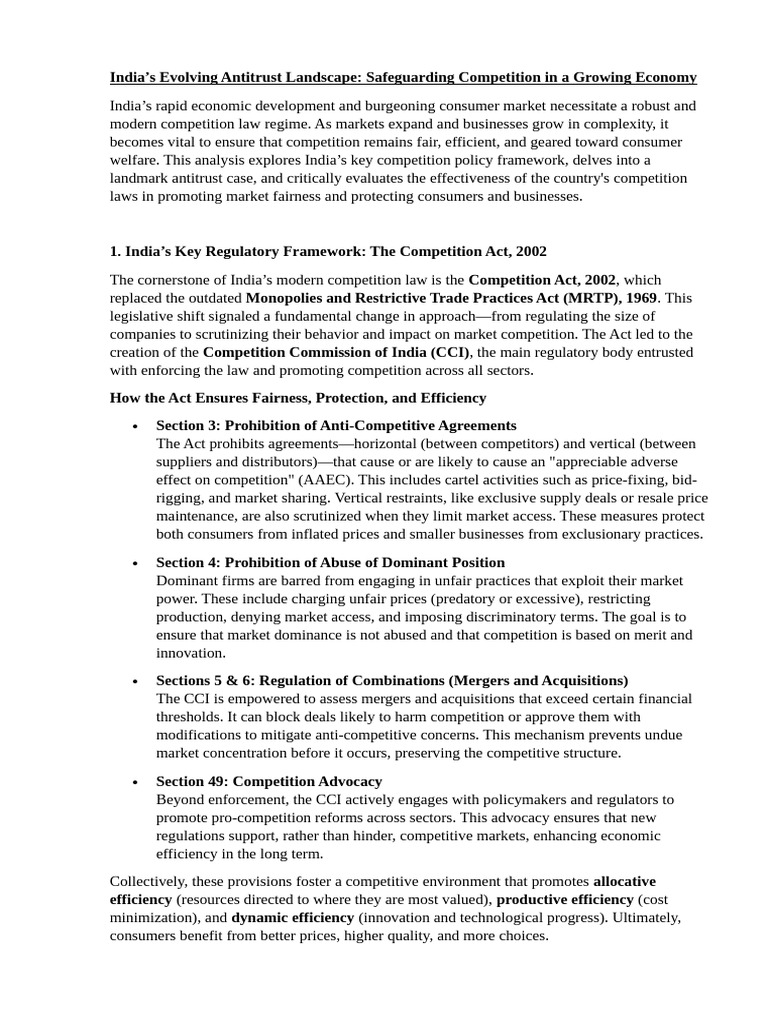 Consequences of Breaching Competition Law | PDF | Competition Law ...