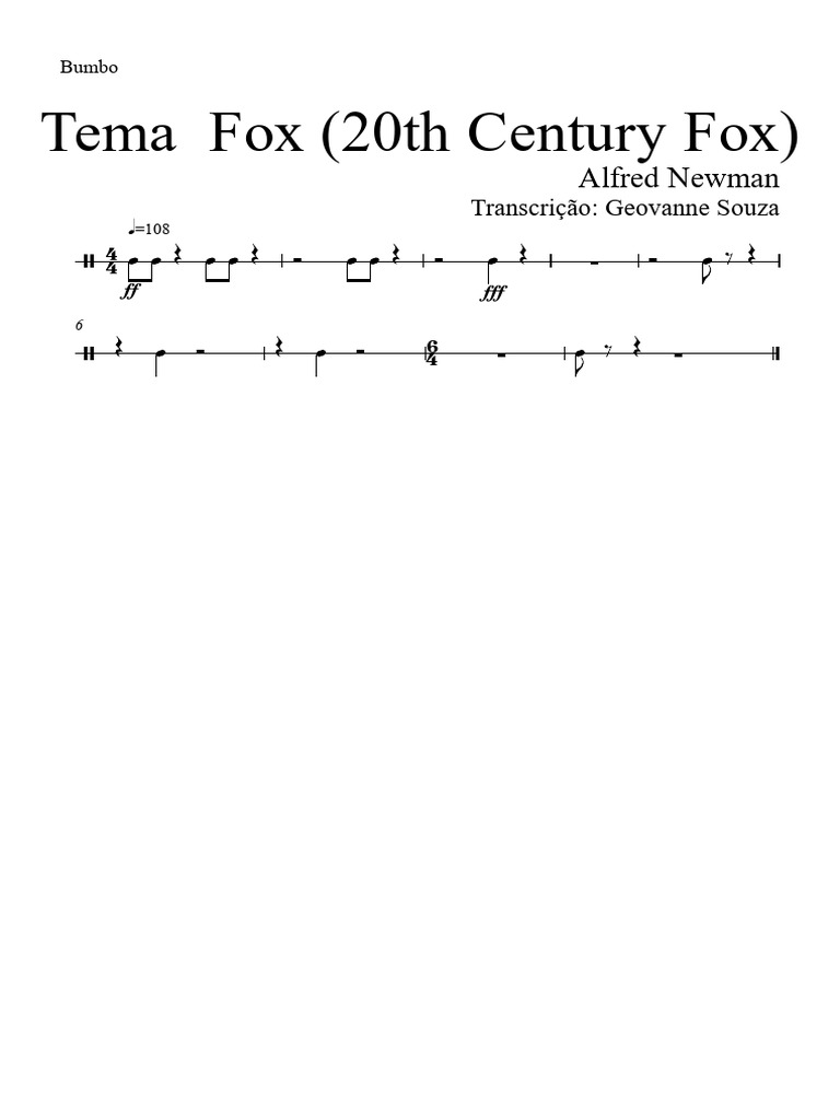 20th_Century_Fox_Fanfare - Bumbo - 2020-04-29 1700 - Bumbo | PDF