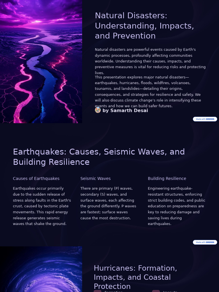 Natural Disasters Understanding Impacts and Prevention | PDF ...