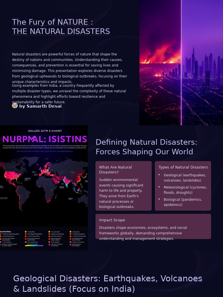 The Fury of Nature Understanding Impact and Prevention of Disasters ...
