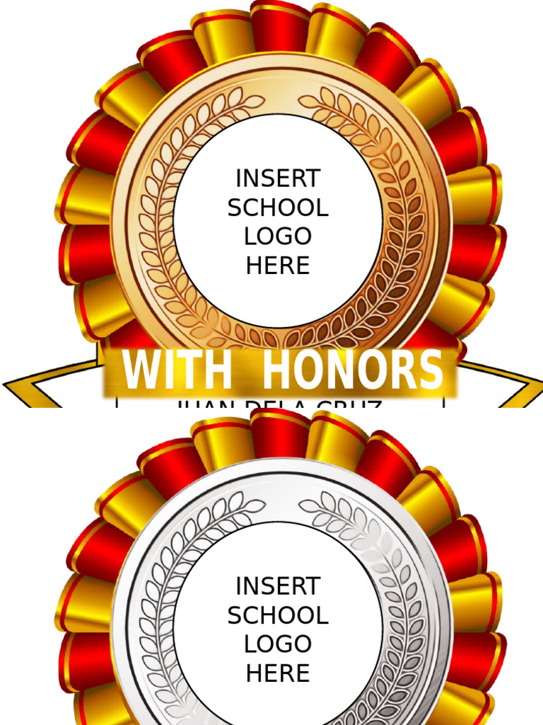 Ribbon Head Template For With Honors | PDF