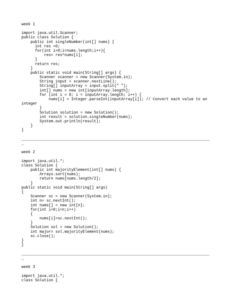 Weekly Coding Challenge Easy | PDF | Computer Engineering | Software Development