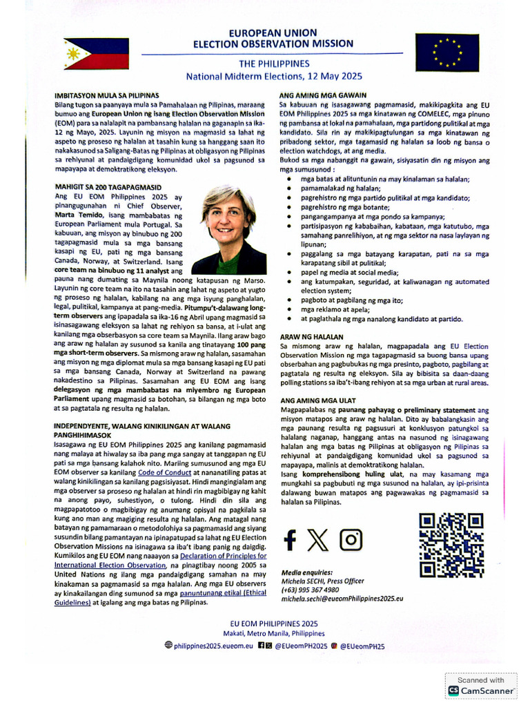 EU EOM Fact Sheet | PDF