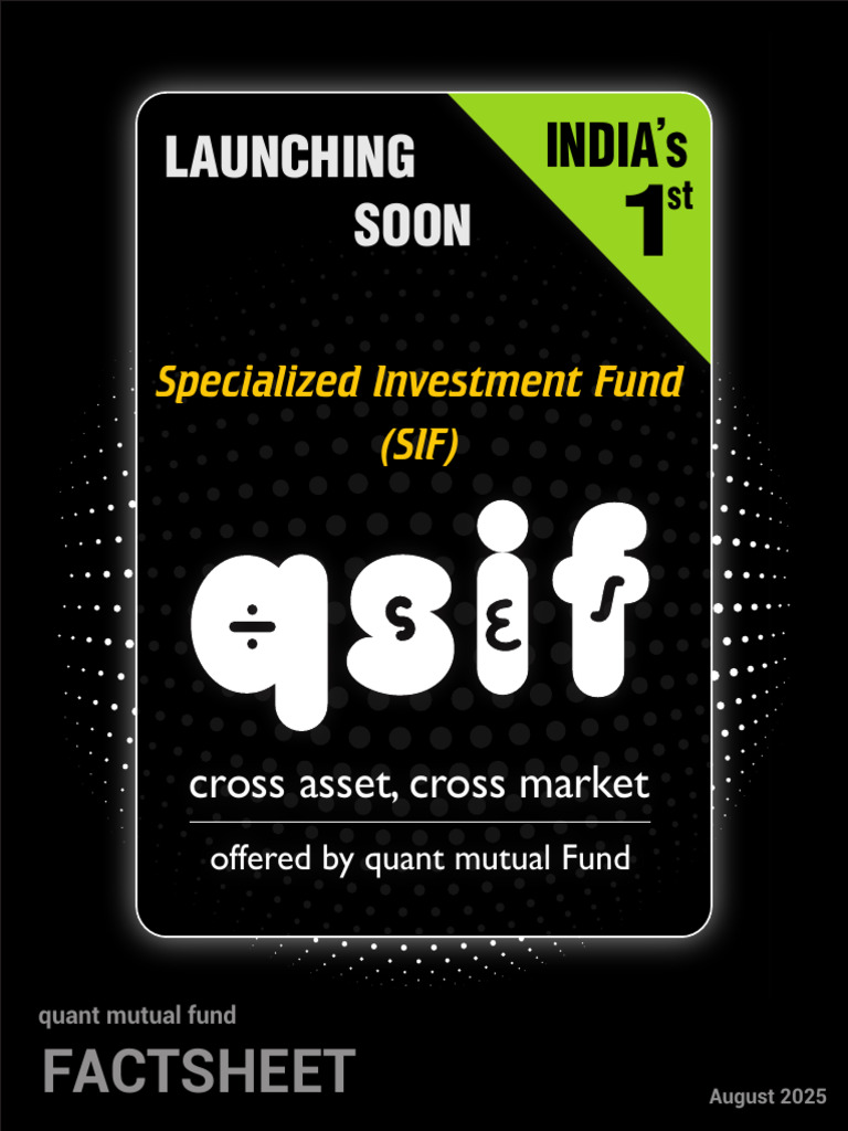 Quant SIF Launch Announcement - August 2025 | PDF | Investing | Beta ...