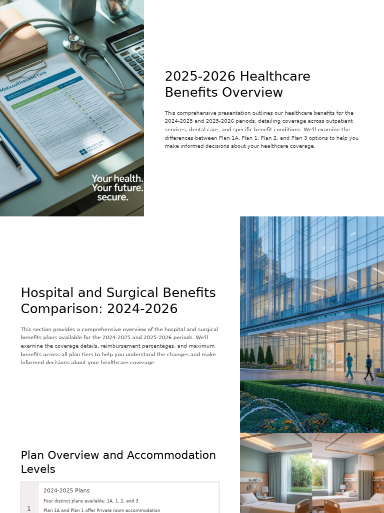 Hospital and Surgical Benefits Comparison 2024 2026 | PDF | Medical ...