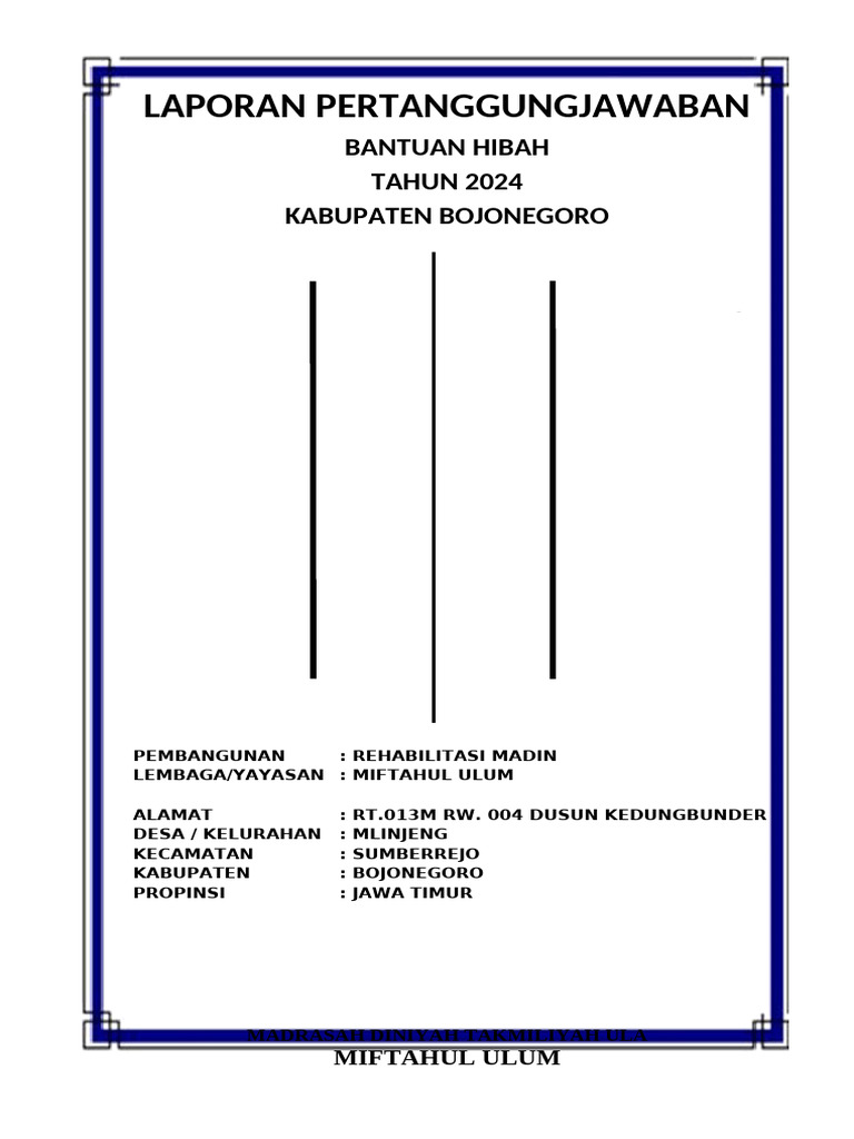 Contoh LPJ | PDF