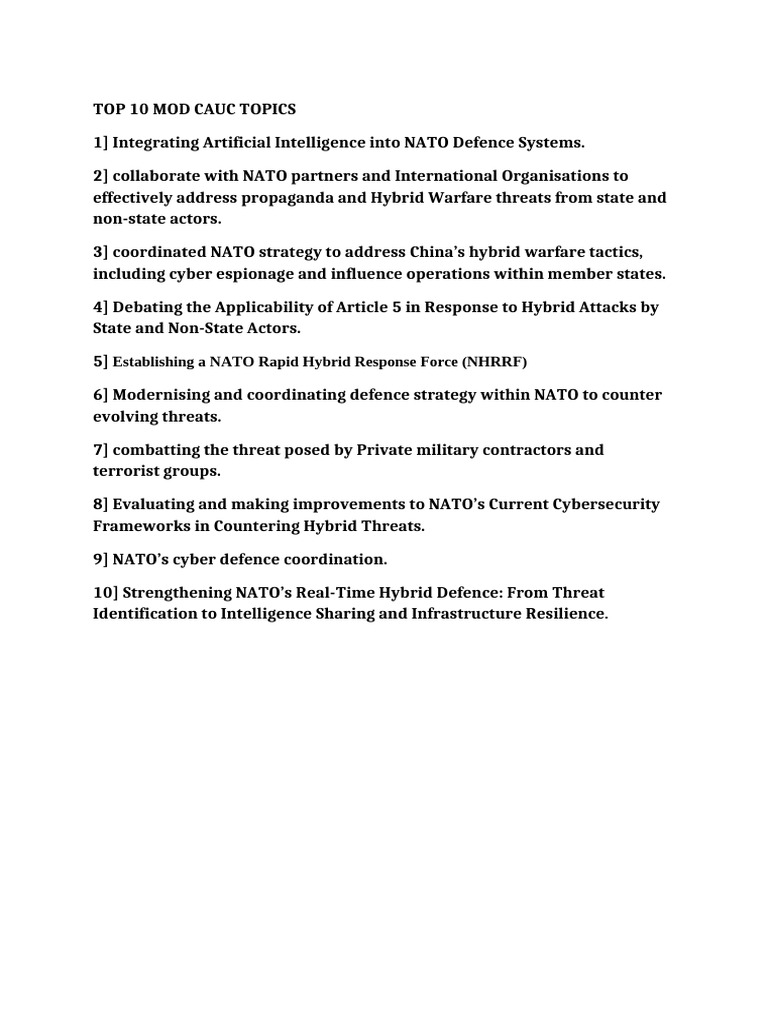 NATO's Hybrid Warfare Strategies | PDF