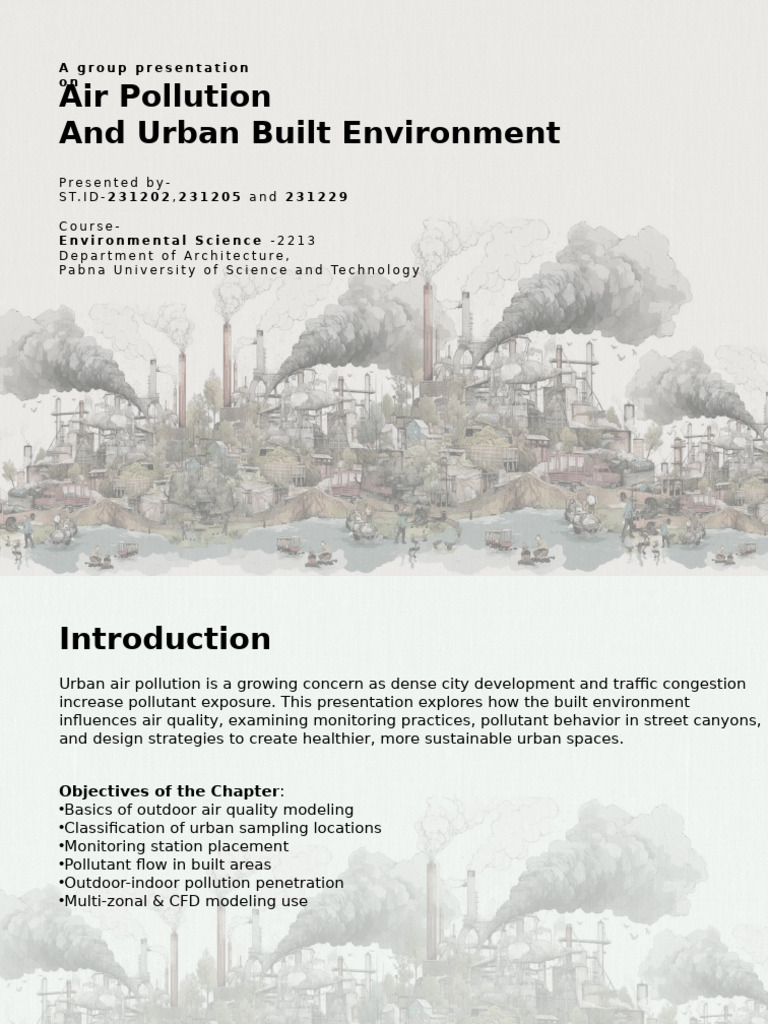 Urban Air Pollution and Design Solutions | PDF | Air Pollution ...