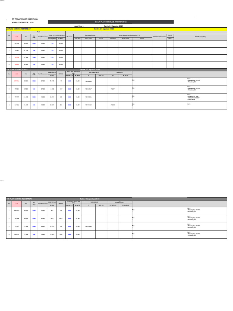 Daily Plan SPEX 05 Aug 2025 | PDF