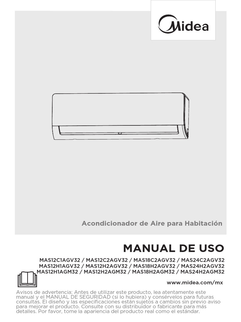 Midea Manual Mas12c2agv32 | PDF | Enchufes y tomas de corriente alterna ...