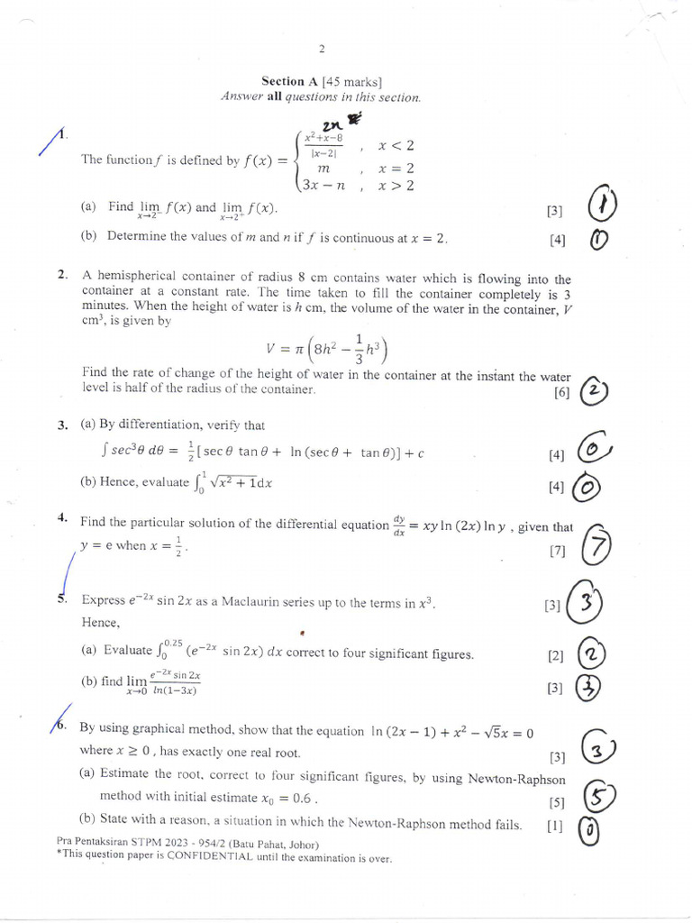 2023 Math T Sem 2 Batu Pahat | PDF