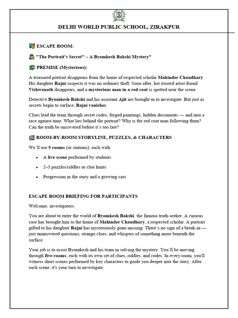 Escape Room-Final Script | PDF