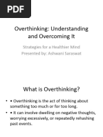 Stop Overthinking Ebook ENG | PDF | Anxiety | Psychological Trauma