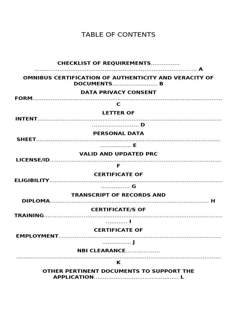 Table of Contents for Deped | PDF