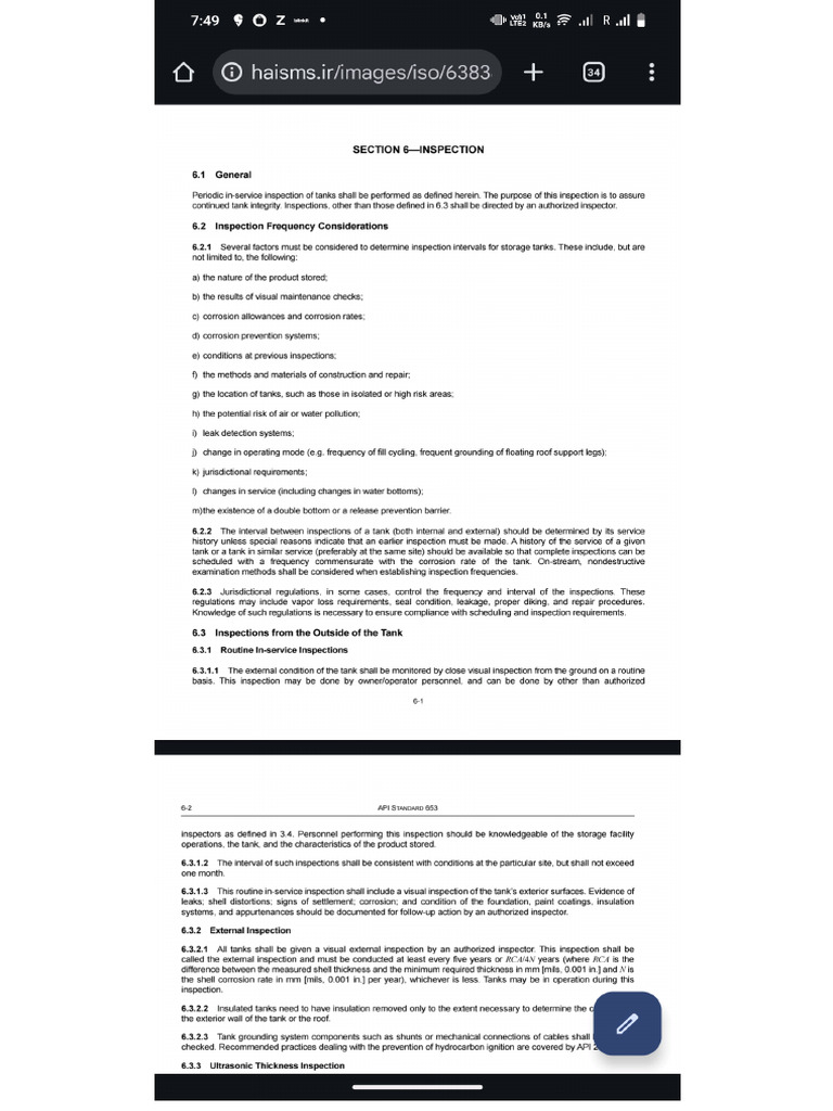 Api 653 | PDF