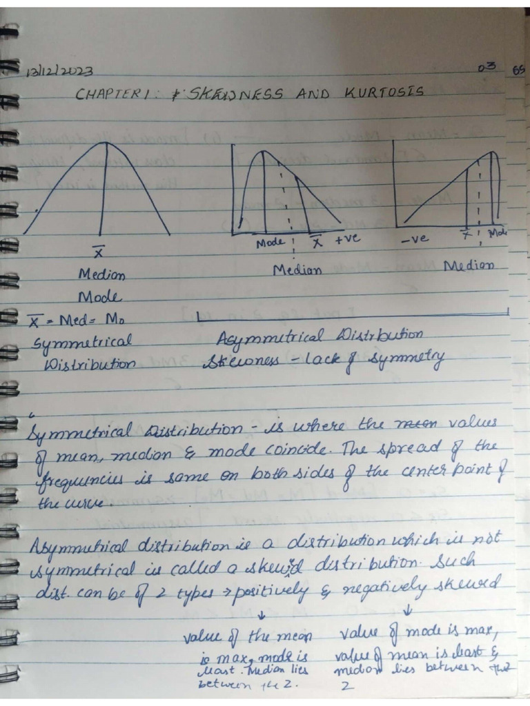 Sem 4 Stats Written Notes | PDF