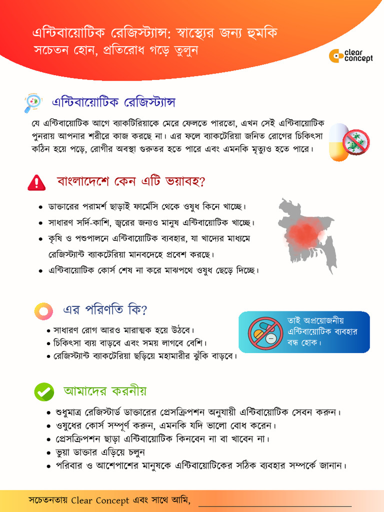 Leaflet - Antibiotic Resistance Awarness Program - Clear Concept | PDF