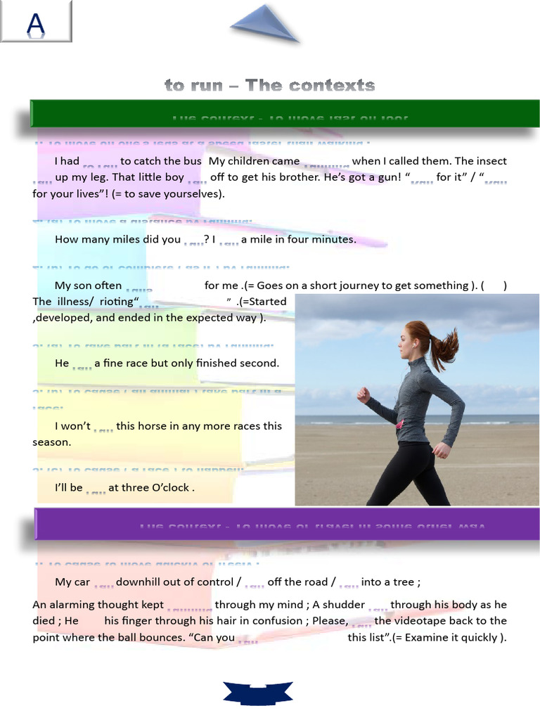 Understanding the Verb "Run" | PDF