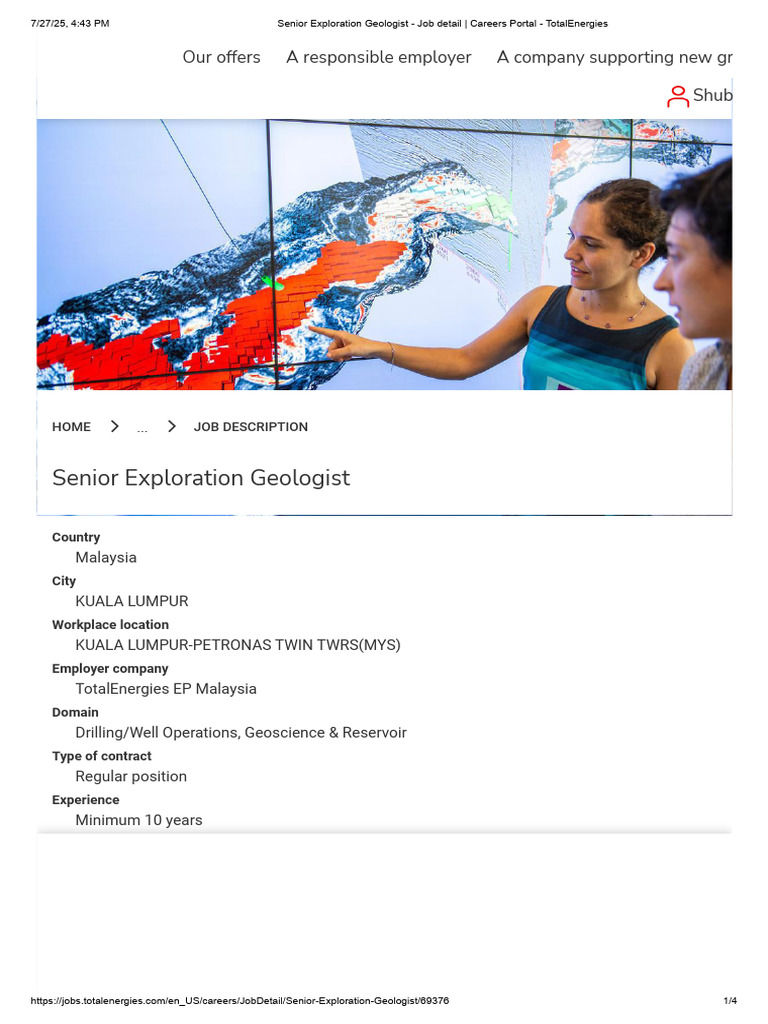 Senior Exploration Geologist - Job Detail - Careers Portal ...