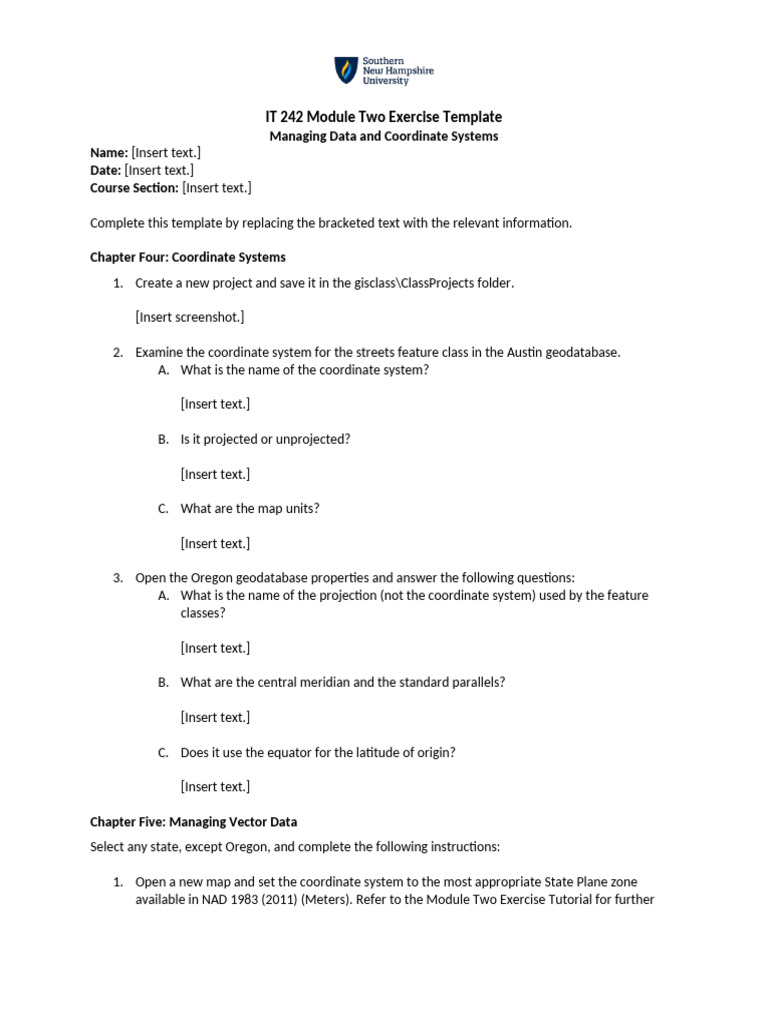 IT 242 Module Two Exercise Template | PDF