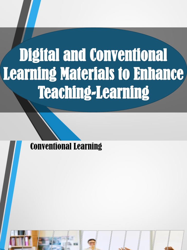 Conventional Learning Resources Overview | PDF | Chart | Learning