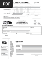 Contoh Kwitansi Travel Mobil Kosong | PDF