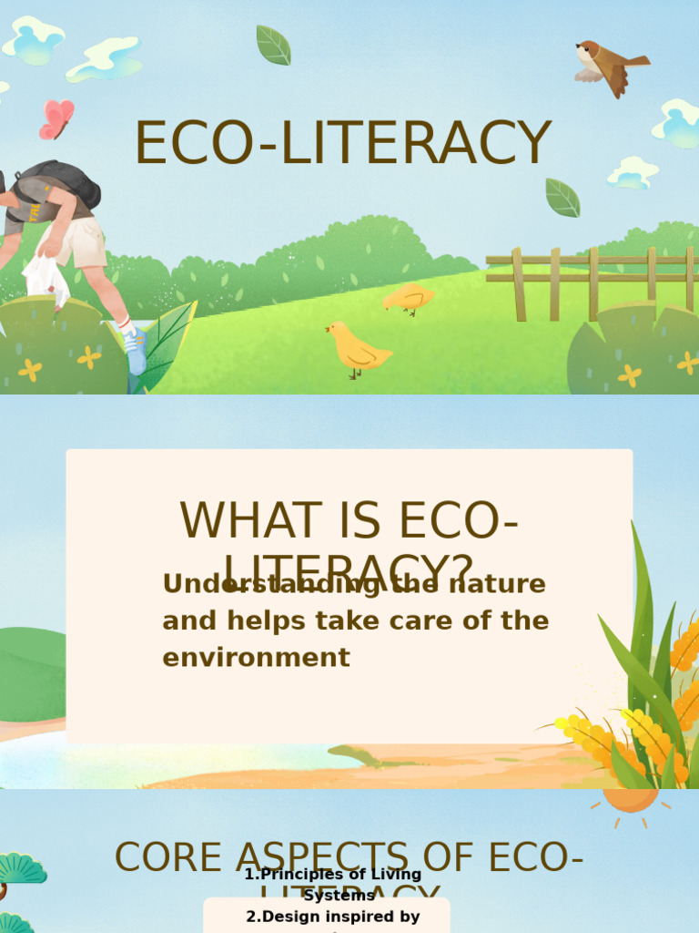 ECO-LITERACY For BEED Students in Education | PDF | Ecology ...