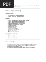 Resep Lumpia Beef Lumer Sederhana | PDF