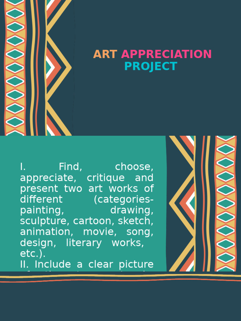 Art Appreciation Project Guidelines | PDF