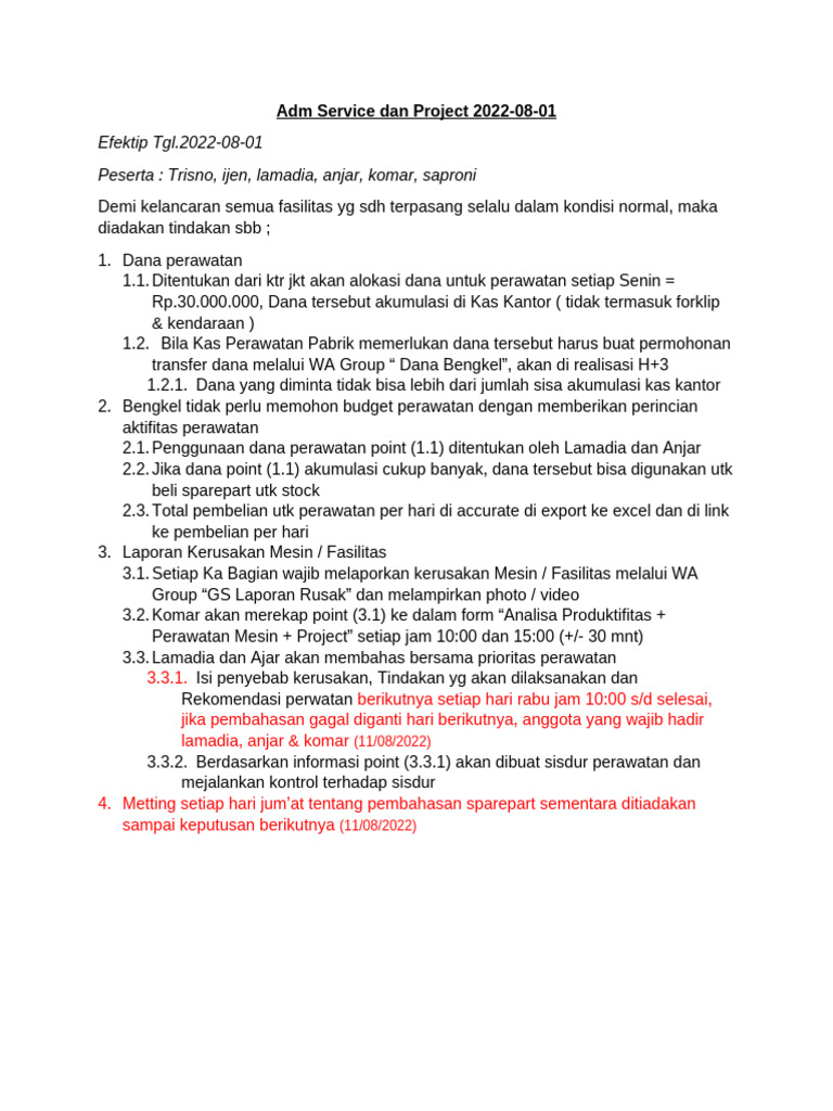 Adm Service Dan Project 2022-08-01 | PDF