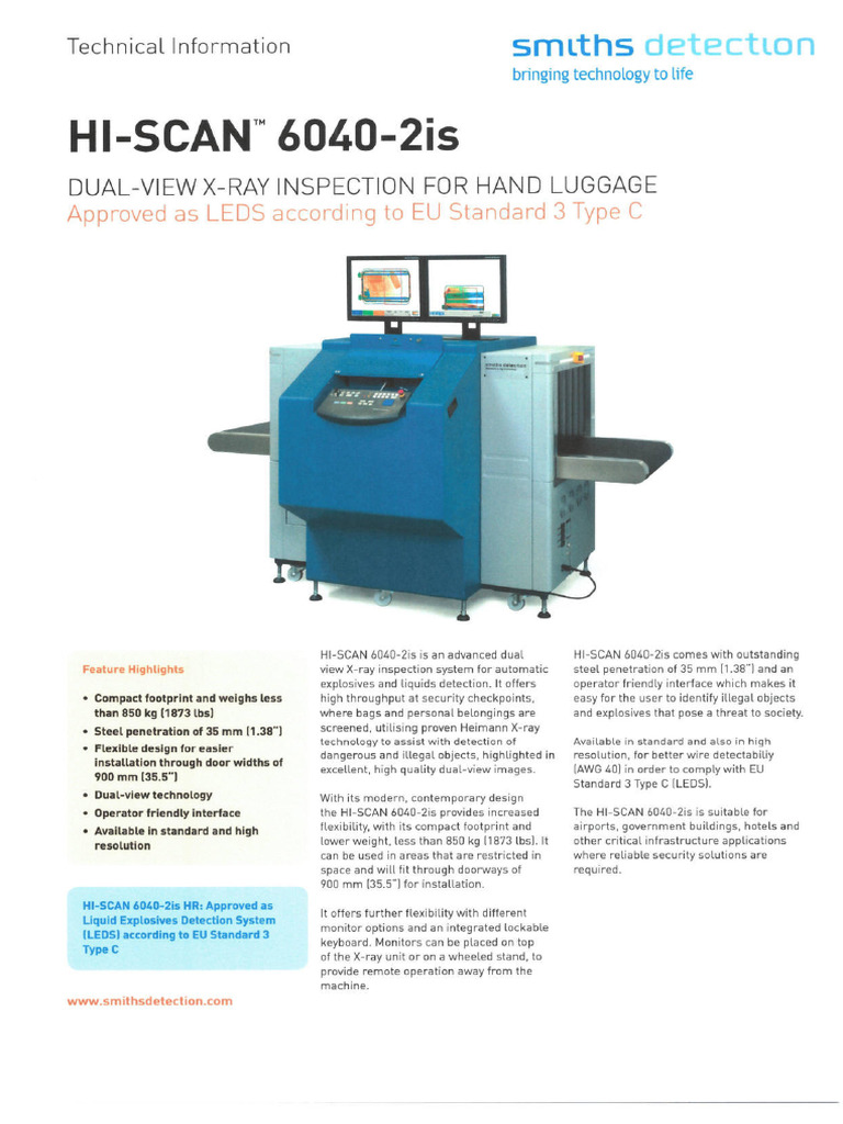 HI-Scan 6040 2is | PDF