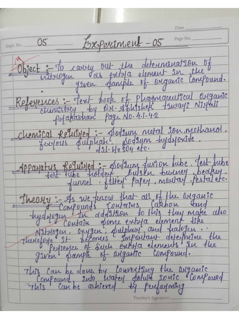 Organic Chemistry Practical 7 To 12 | PDF