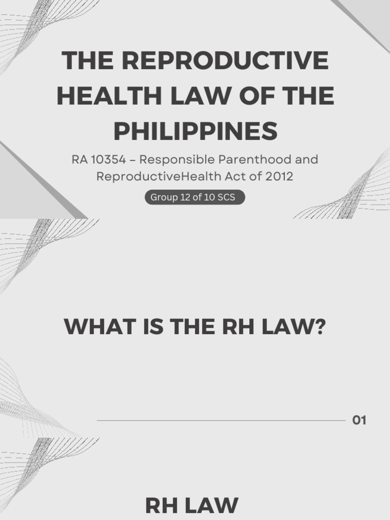 Overview of RA 10354: RH Law in PH | PDF | Family Planning | Sexual Health