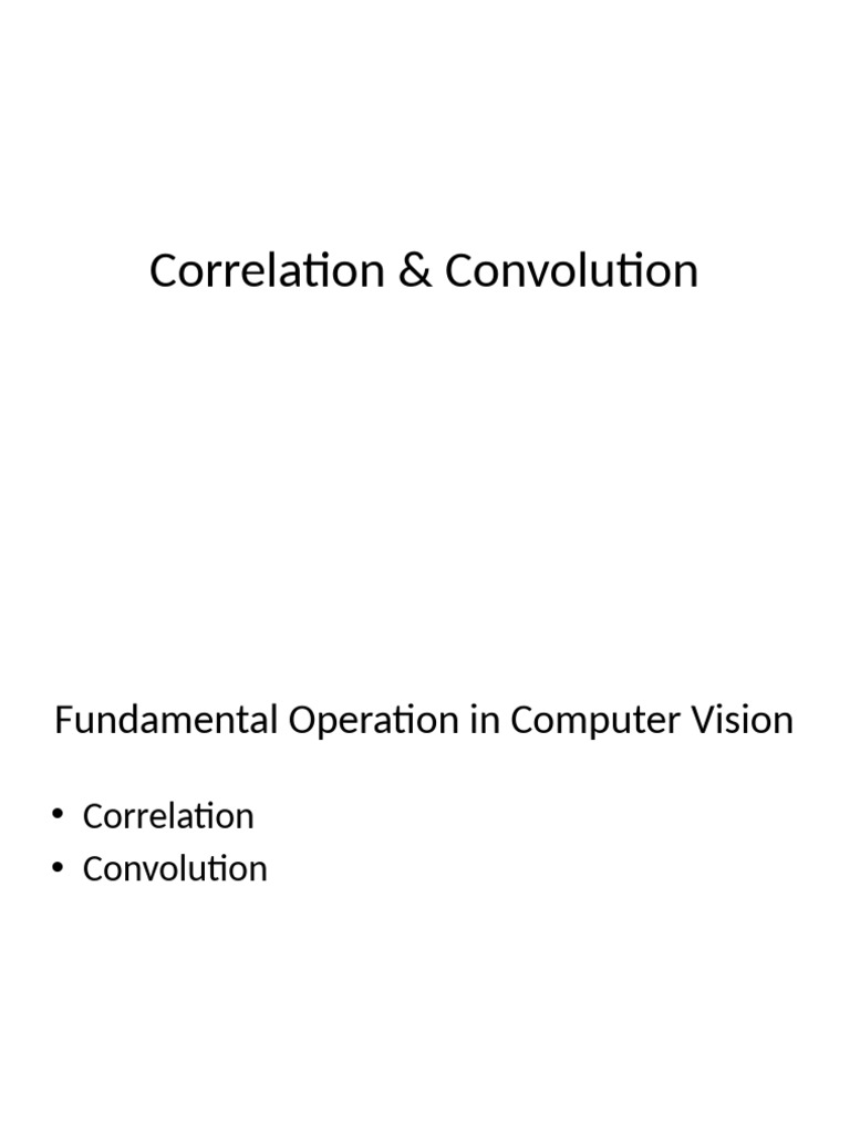 Correlation & Convolution | PDF