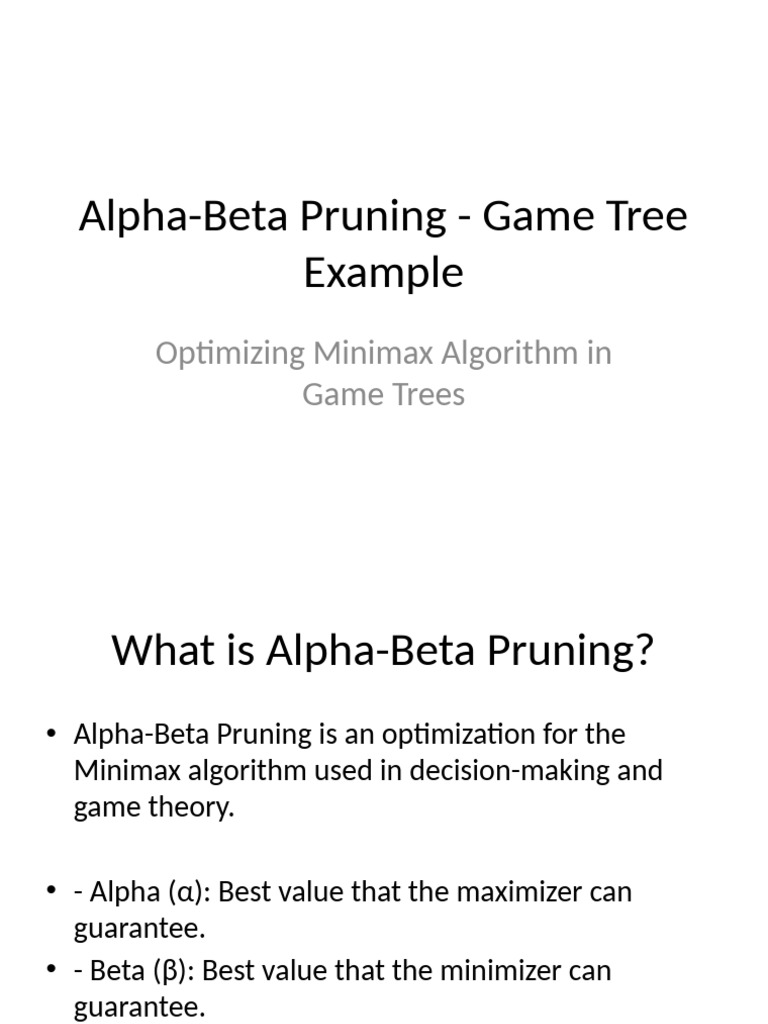 Alpha Beta Pruning Example | PDF