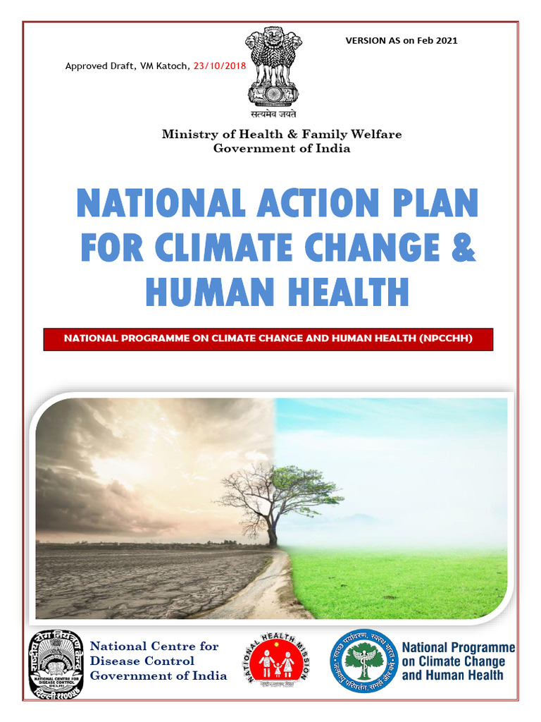 National Action Plan For Climate Change Human Health 2021 | PDF | Air ...