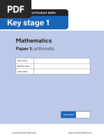 Y4 Arithmetic Full Test 1 | PDF | Mathematics