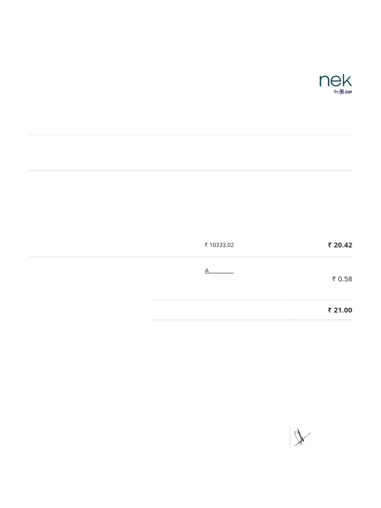 Jar Gold Retail Private Limited: Tax Invoice | PDF