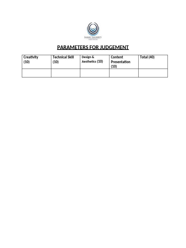 Parameter | PDF