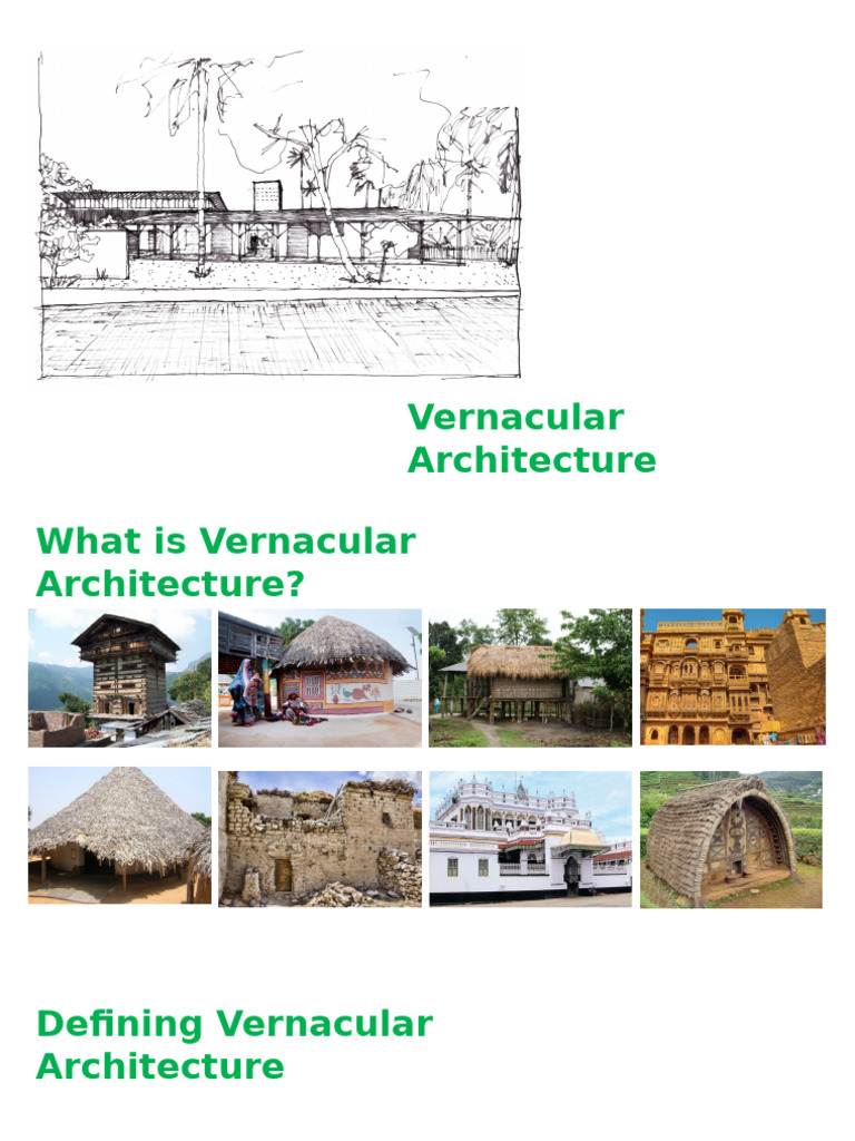 Understanding Vernacular Architecture | PDF