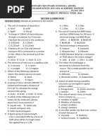 SS1 Physics Scheme of Work: Term 1 | PDF | Force | Physical Phenomena
