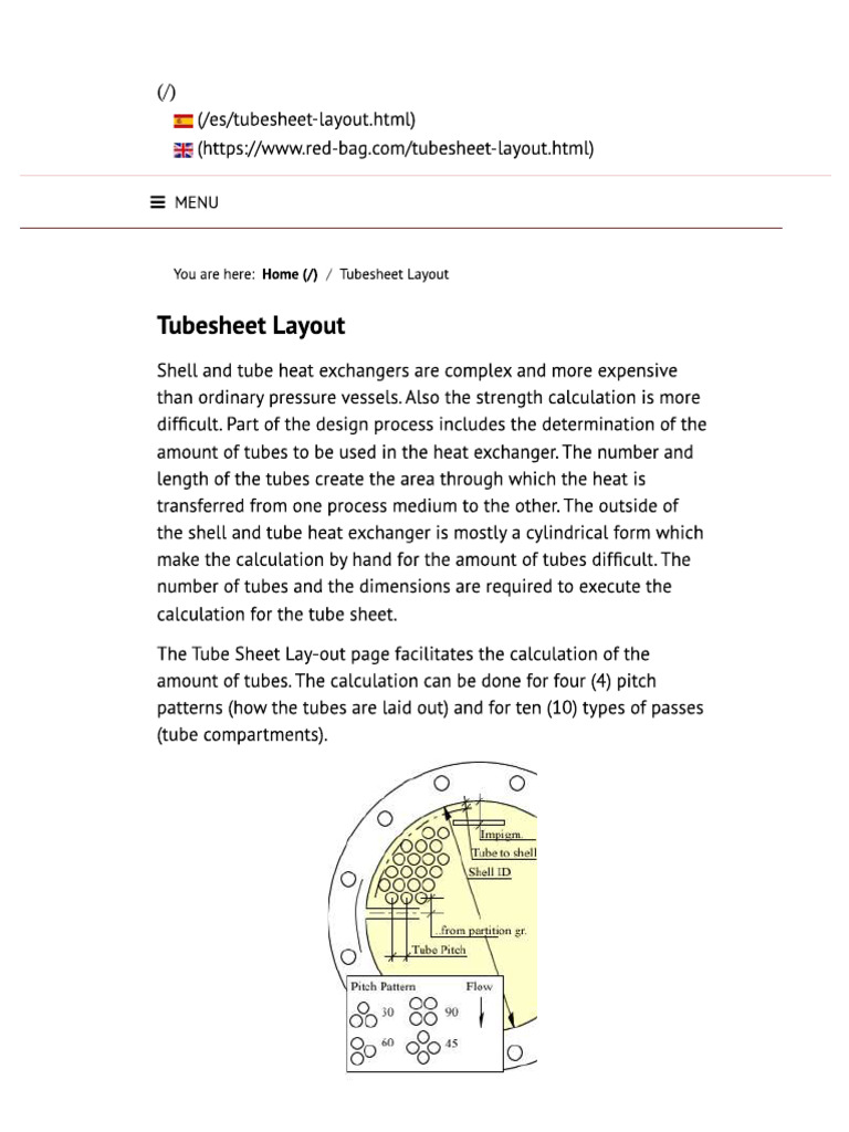Tubesheet Layout | PDF