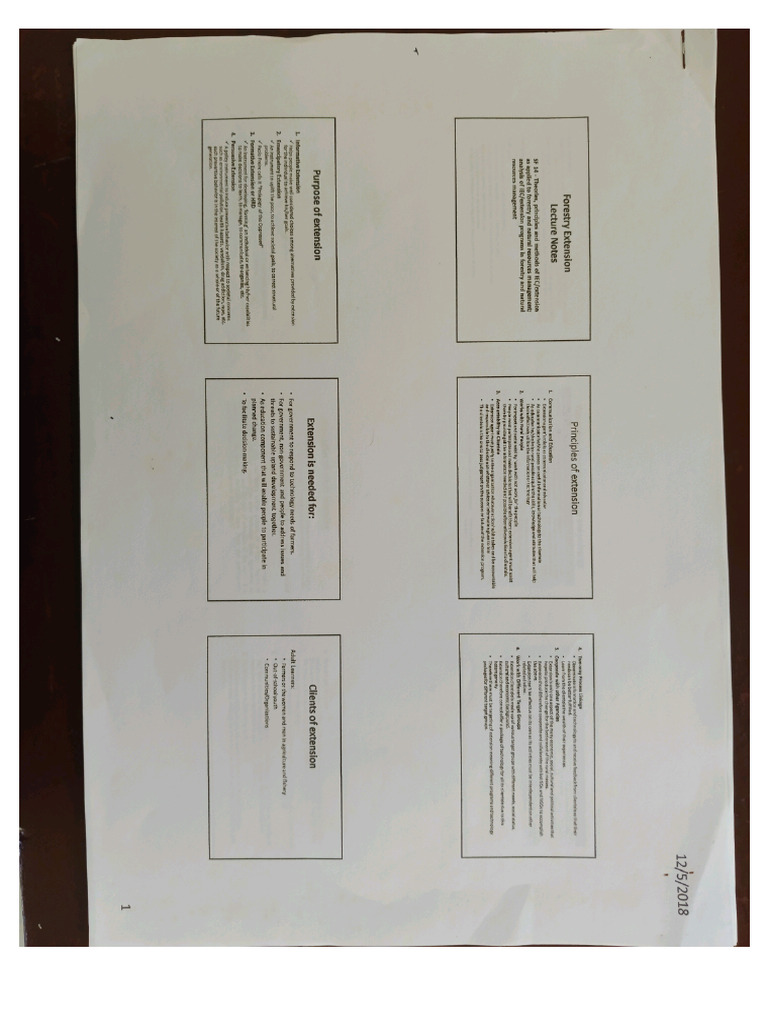 Forestry Extension 1a | PDF