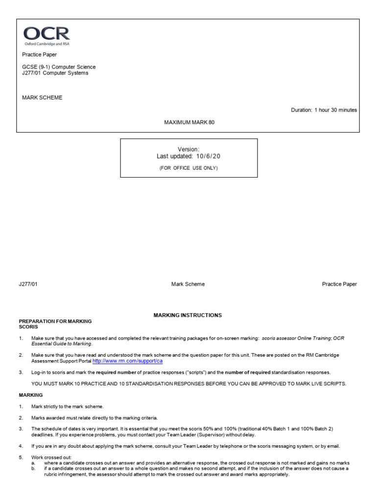 Practice Paper Comp Sci Theory Marks | PDF | Data Compression ...