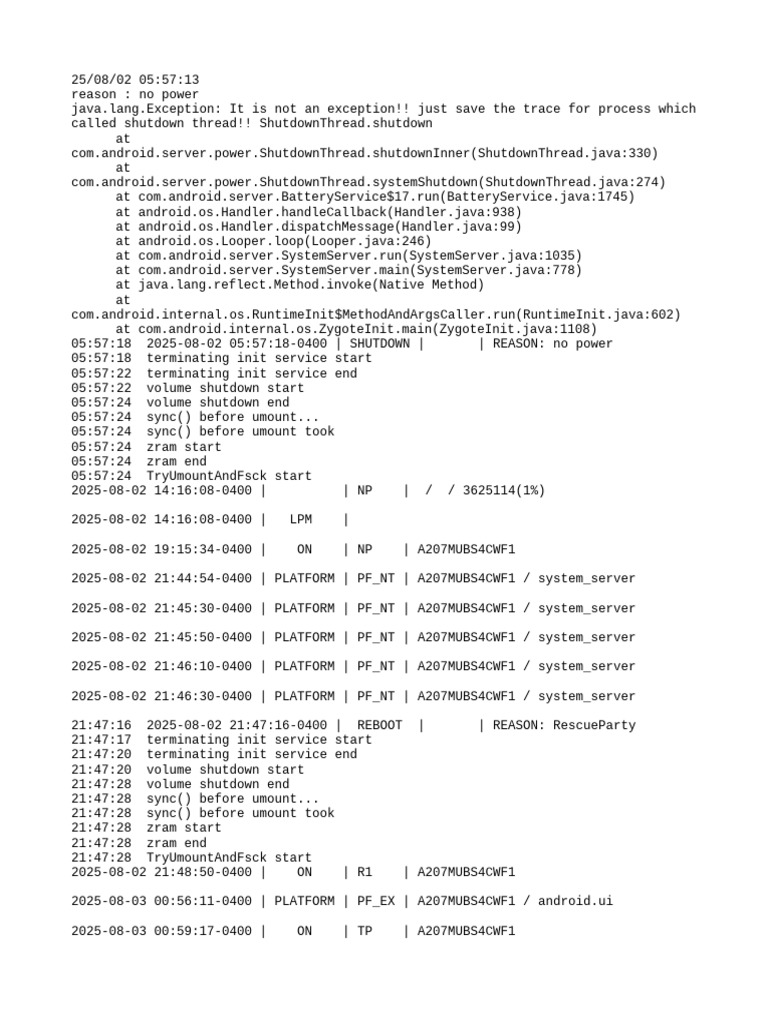 Power Off Reset Reason Backup | PDF | Java (Programming Language) | Computer Engineering